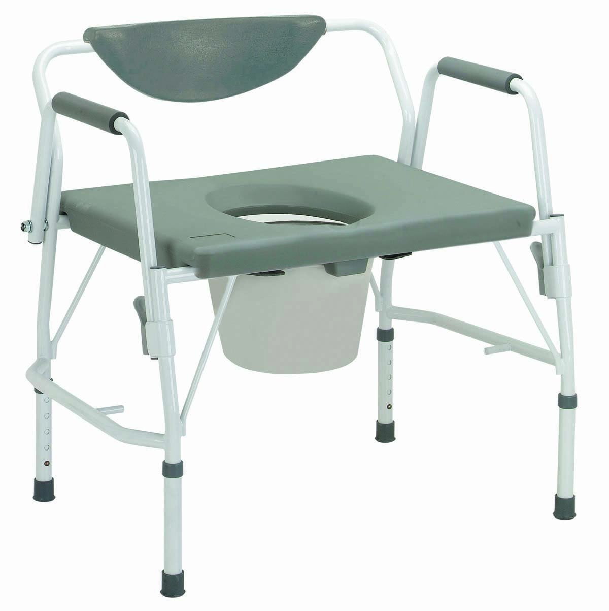 11135-1 - Bariatric Drop Arm Bedside Commode Chair - Walmart.com