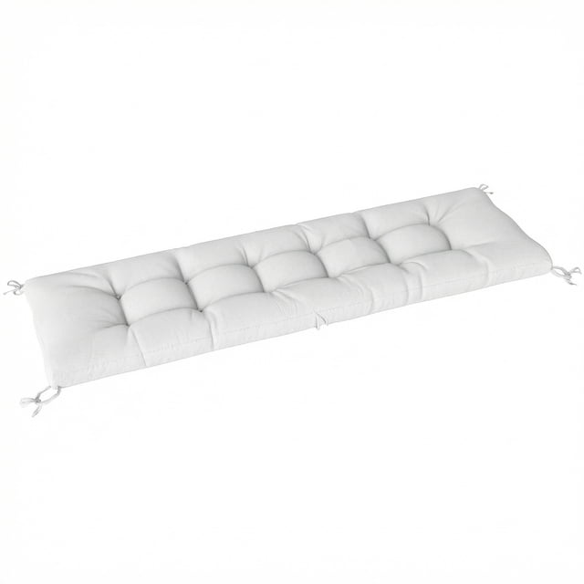 Outsunny Patio Lounge Chair Cushion with Securing Straps, Cream White ...