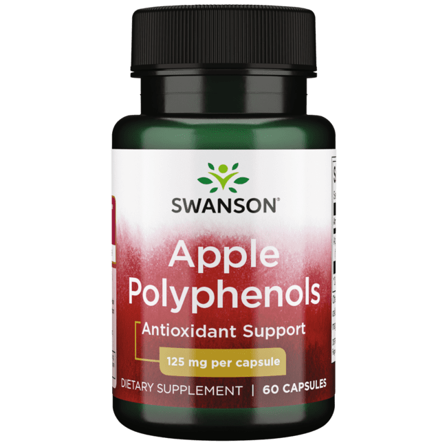Swanson Maximum Strength Apple Polyphenols 125 mg 60 Capsules - Walmart.com