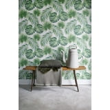 ESTA Home Patti Light Green Leaves Wallpaper, 20.5-in by 33-ft ...