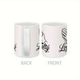 1pc 11oz Ceramic Coffee Mug with "Praying Hands & Rosary" Design ...