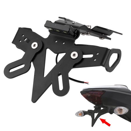 Peahefy Motorcycle License Plate Bracket Eliminator Kit With LED Fit ...