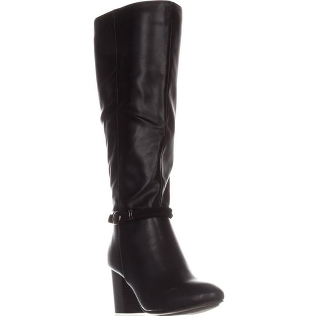 Womens KS35 Galee Wide-Calf Dress Boots, Black - Walmart.com