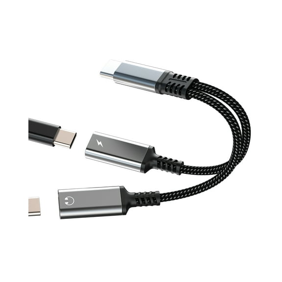 ASIASN-USB C to Dual 6.35mm 1/4 TS Mono Breakout Cable, 6 FT USB Type C ...