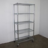 SafeRacks NSF Certified 5-Tier Steel Wire Shelving with Adjustable ...