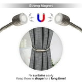 Mainstays Magnetic Tiebacks for Curtains 17.5 Inch Rope Twist Designer ...