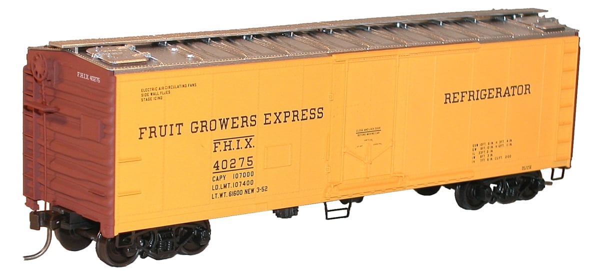 Accurail 85061 HO Fruit Growers Express 40' Steel Reeffer - Walmart.com