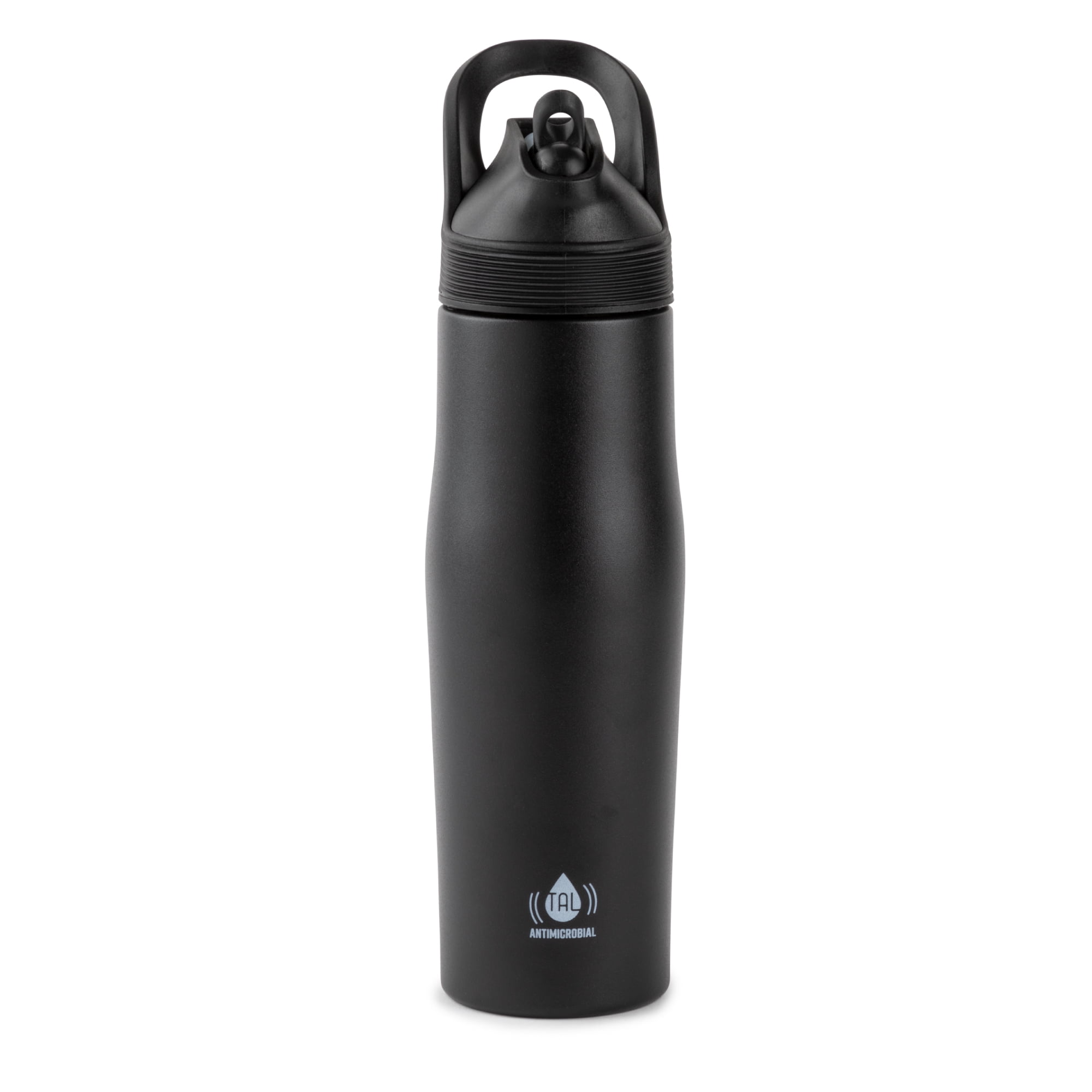 TAL Stainless Steel Antimicrobial Flex Bottle 24 fl oz, Black - Walmart.com