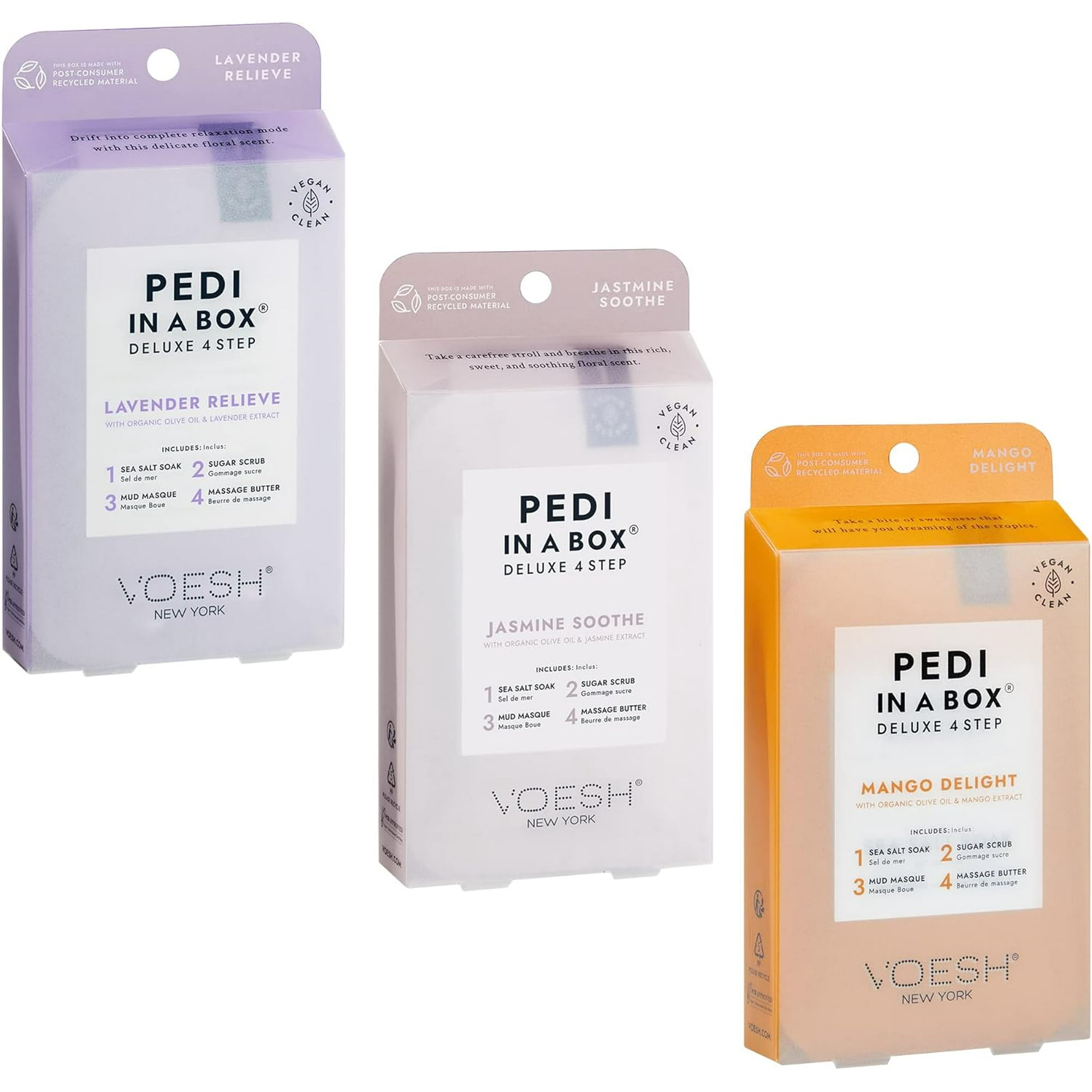 Click here for Voesh Pedi In A Box 4 Step Trio  3 Pack Of Scents:... prices