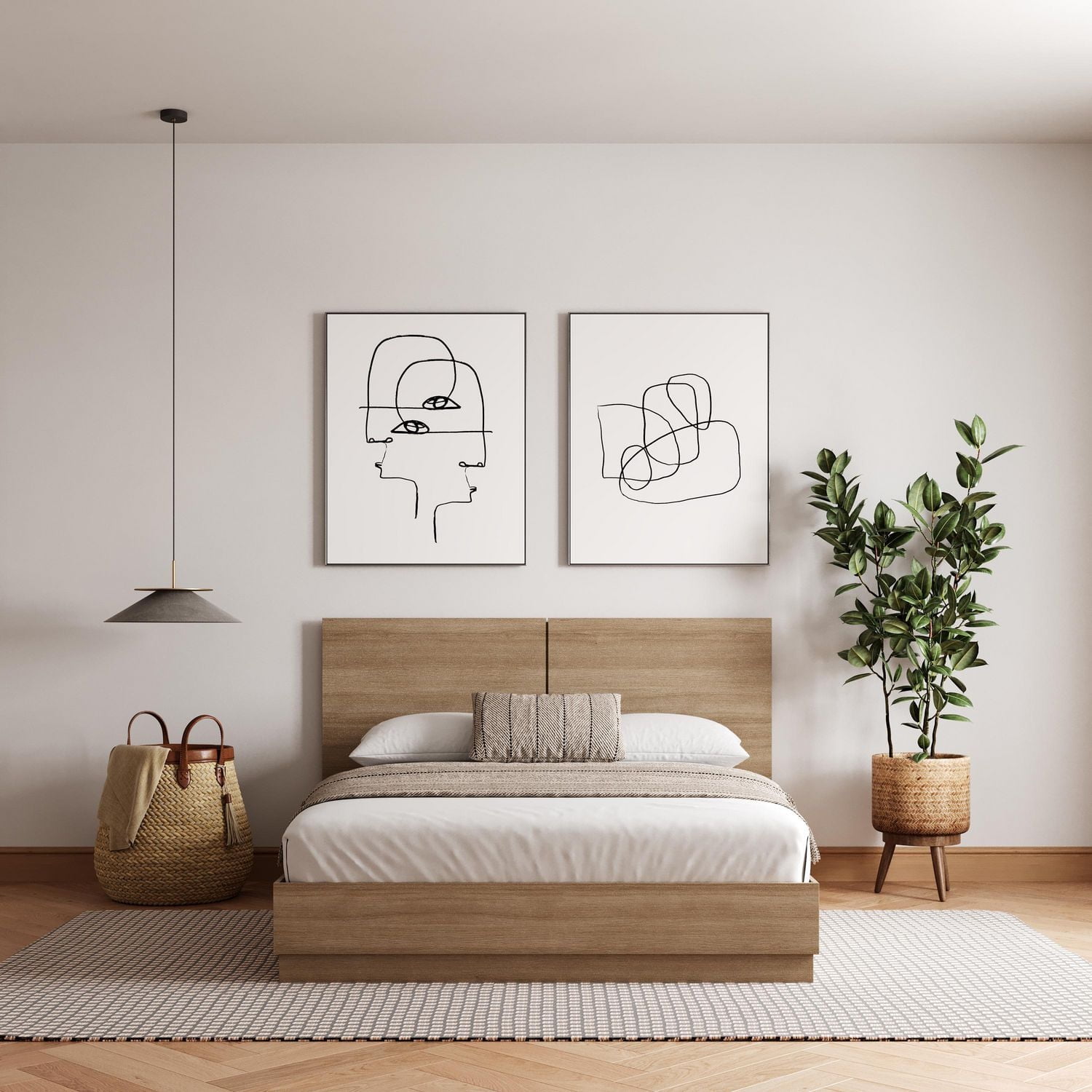 Click here for Nexera Milano Platform Bed With Headboard Queen prices