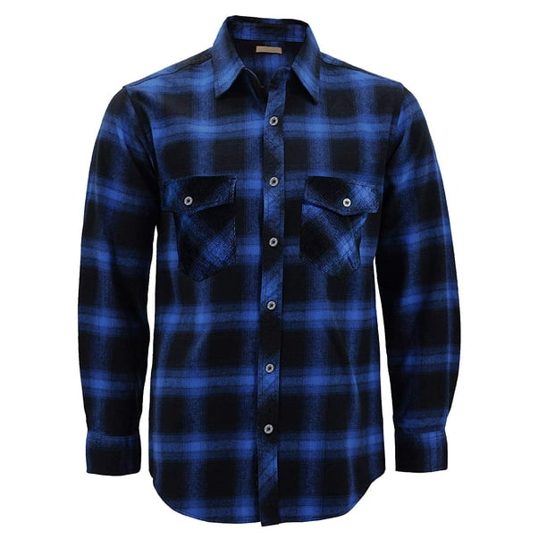VKWEAR - Men’s Premium Cotton Button Up Long Sleeve Plaid Comfortable ... VKWEAR - Men’s Premium Cotton Button Up Long Sleeve Plaid Comfortable ...