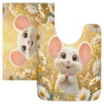 Bathroom Plush Absorbent Mat Single U-pad 20x24 Inches Bath Mat Fluffy ...