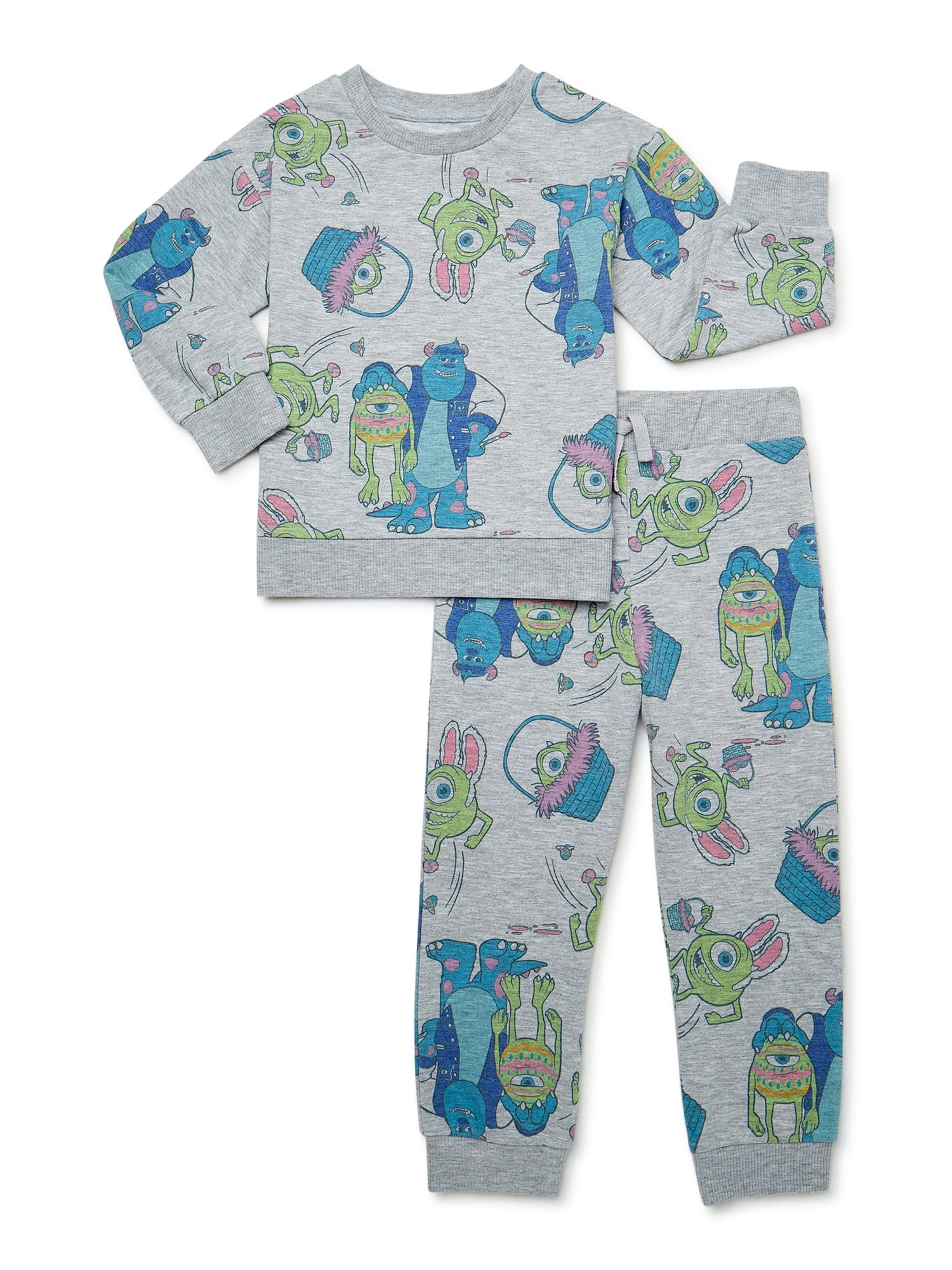 Monsters Inc. Easter Toddler Boy Sweatshirt and Pants Outfit Set, 2 ...