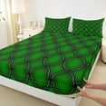 jejeloiu Bohemian Rhombus Pattern Bed Sheets,Modern Abstract Geometric ...
