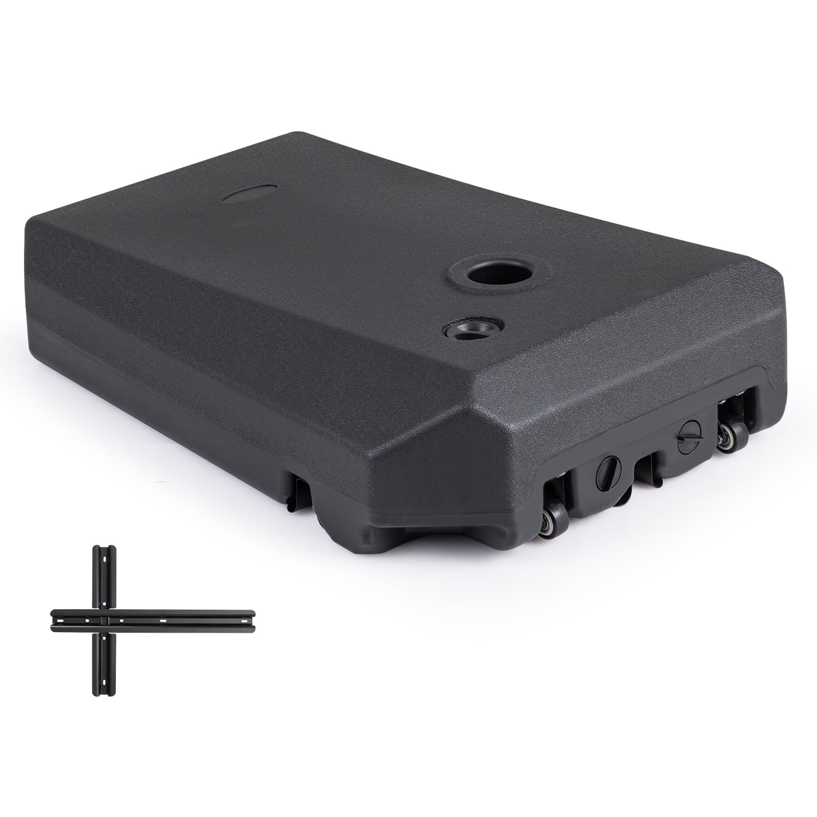 Click here for Gymax Cantilever Umbrella Base W/Wheels & Cross Ba... prices