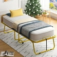 Puremind Folding Bed with 5” Mattress Included, Temporary Bed for ...