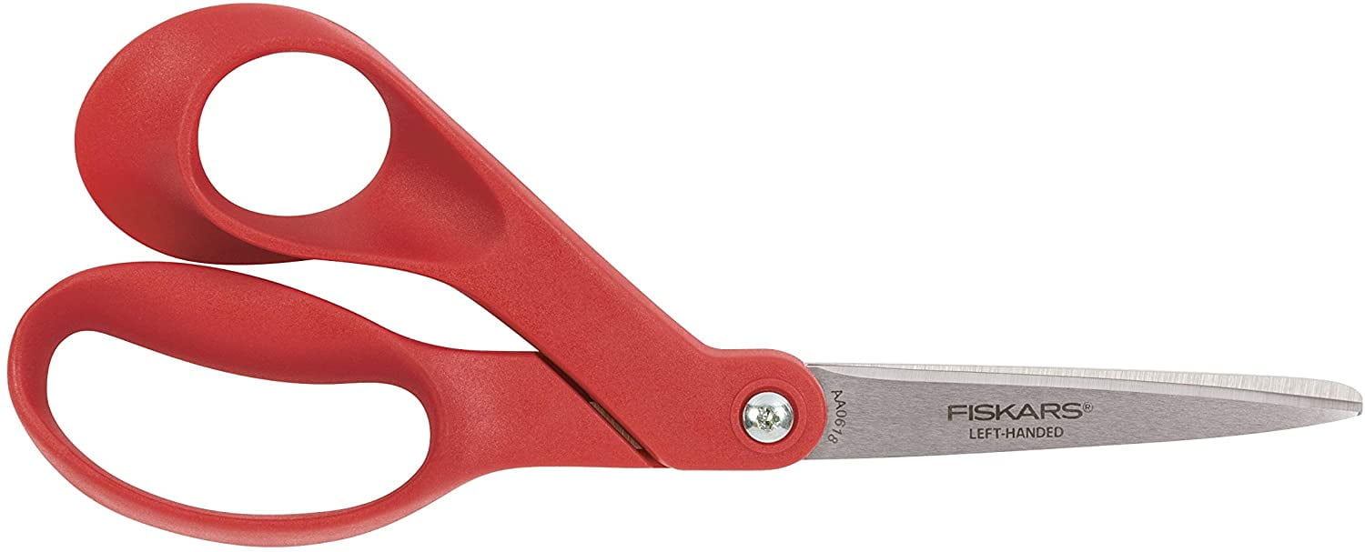 Fiskars 197070-1001 Petite Left-Handed Scissors, 7 Inch, Red | Walmart ...