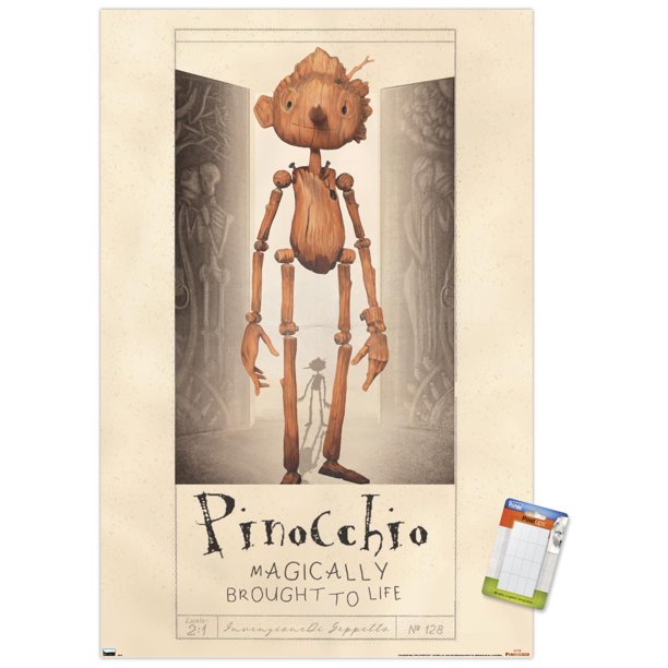 Netflix Guillermo Del Toro's Pinocchio - Pinocchio Wall Poster, 14.725 ...