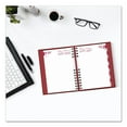 2024 Brownline 8.25 x 5.75 CoilPro Ruled Daily Planner Red Cover ...