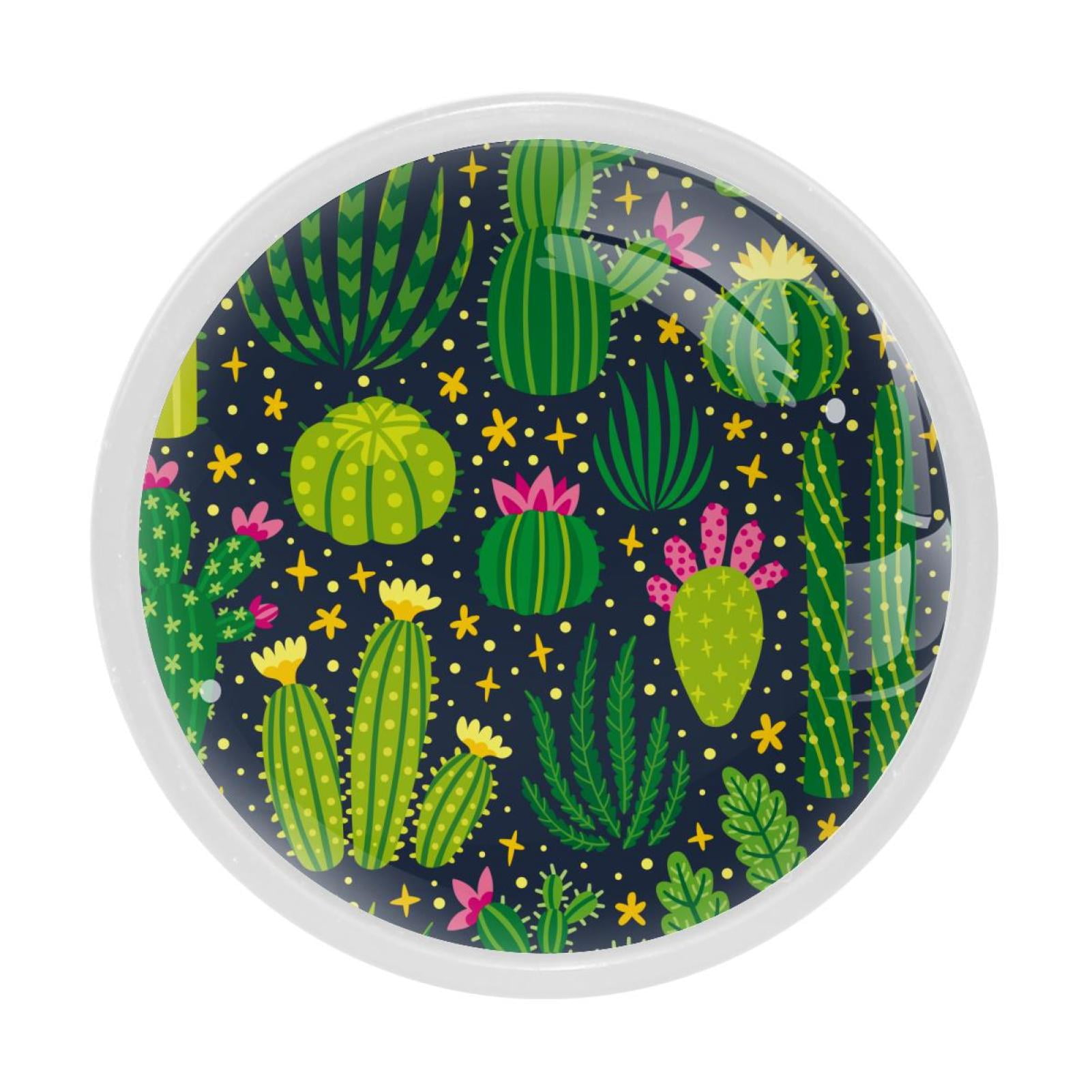 4 Pcs Cactus Knobs for Kitchen Cabinet Cupboard Dresser Bookcase Drawer ...