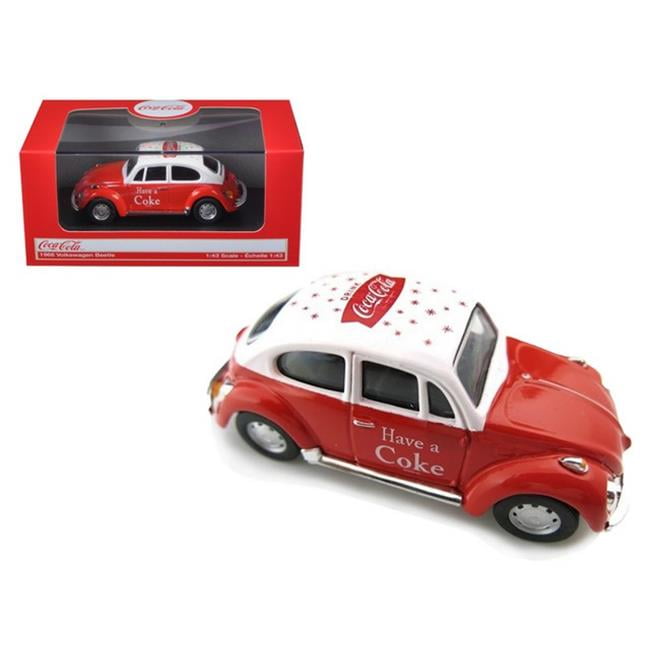 1966 Volkswagen Beetle Coca Cola Red 1/43 Diecast Car Model by ...