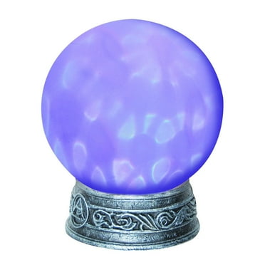 Mystic Oil Slick Crystal Ball with Inside Lights Halloween Decoration ...