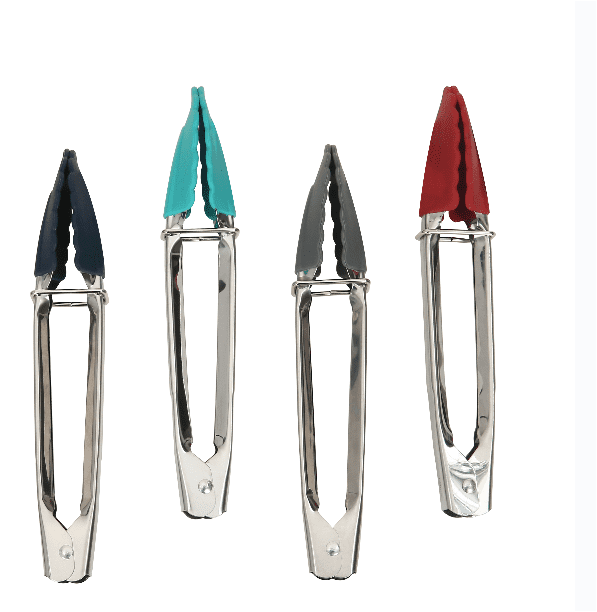 Mainstays Stainless Steel and Silicone Mini Tongs - Walmart.com