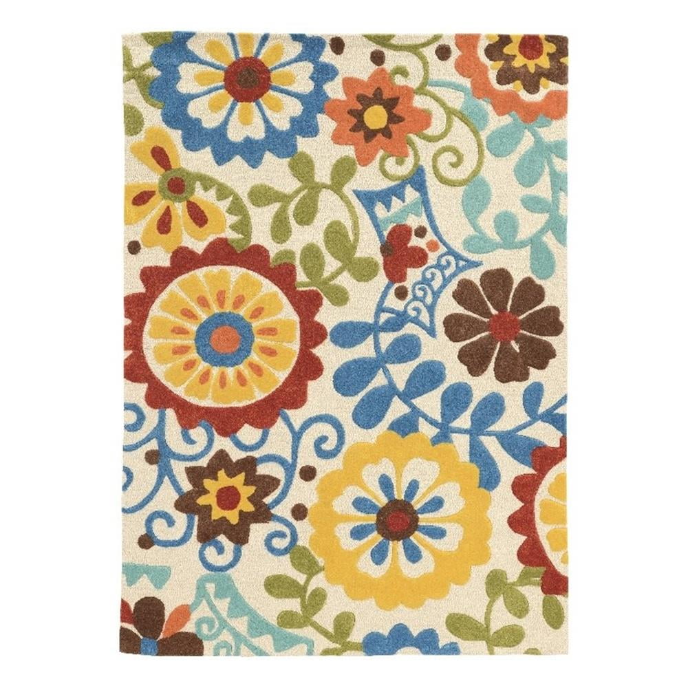 Click here for Linon 5x7 Trio Frond Ivory 5 X 7 prices