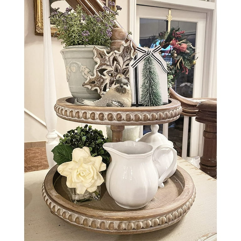 Vintage Farmhouse Tiered Tray