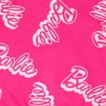 Barbie Cursive Logo All-Over Girls Zip-Up Hoodie for Kids and Toddlers ...