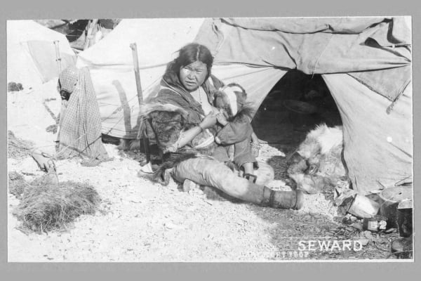 Print: Eskimo Mother Nursing Child, circa 1916 - Walmart.com