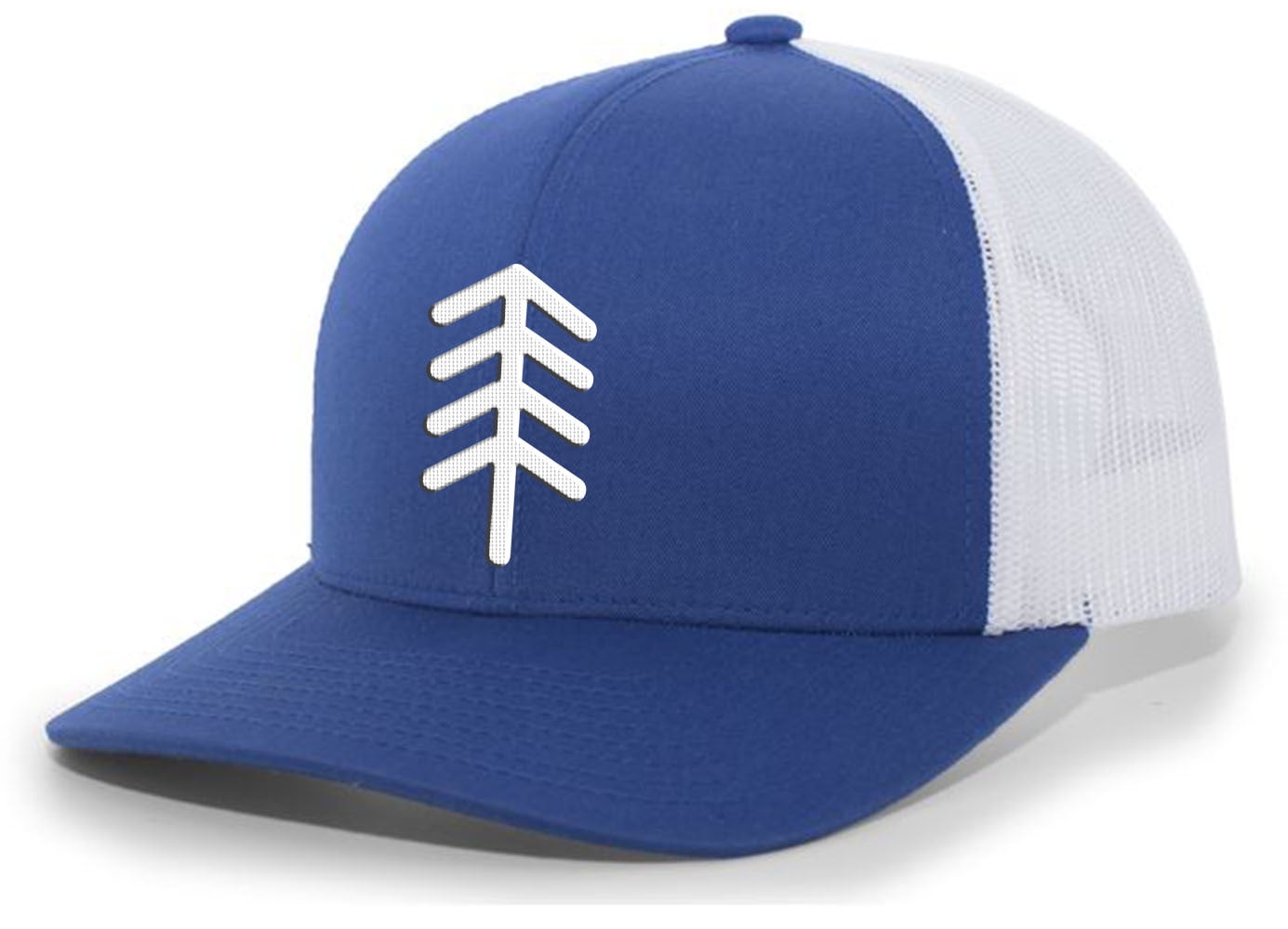 Heritage Pride Simple Pine Tree Nature Mens Embroidered Mesh Back ...