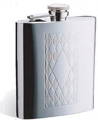TP08-E60 diamond design 6 Oz flask, stainless steel - Walmart.com