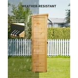 "63.2"" Weatherproof Outdoor Storage Cabinet, Lockable Double Doors ...