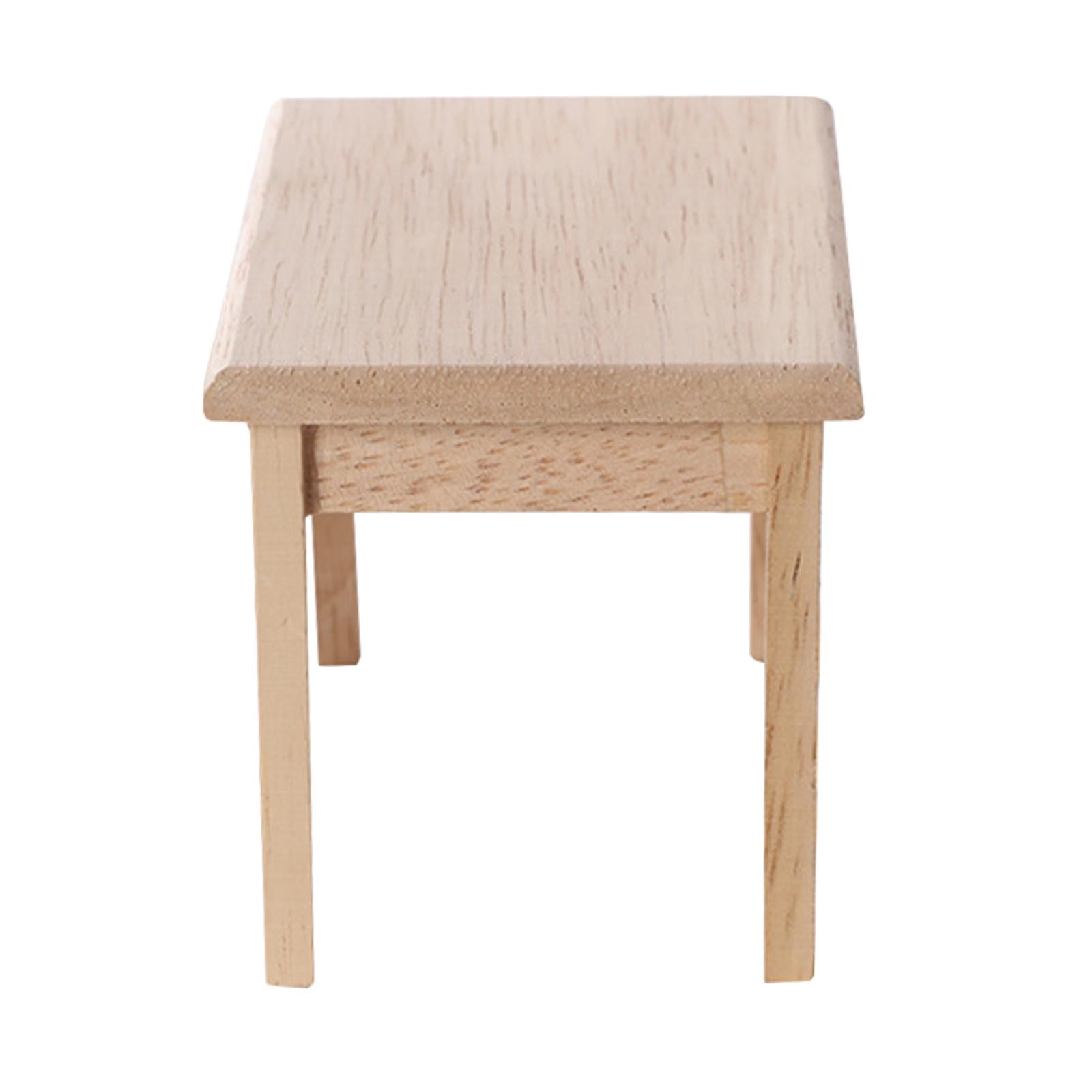 1/12 Dollhouse Dining Table Model Pretend Play Toy DIY Birthday Gifts ...