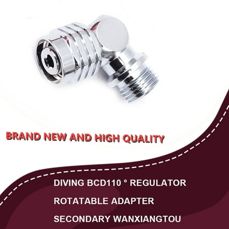 Swivel Hose Adapter BCD110° Rotary Connector Scuba Octopus Comfort ...