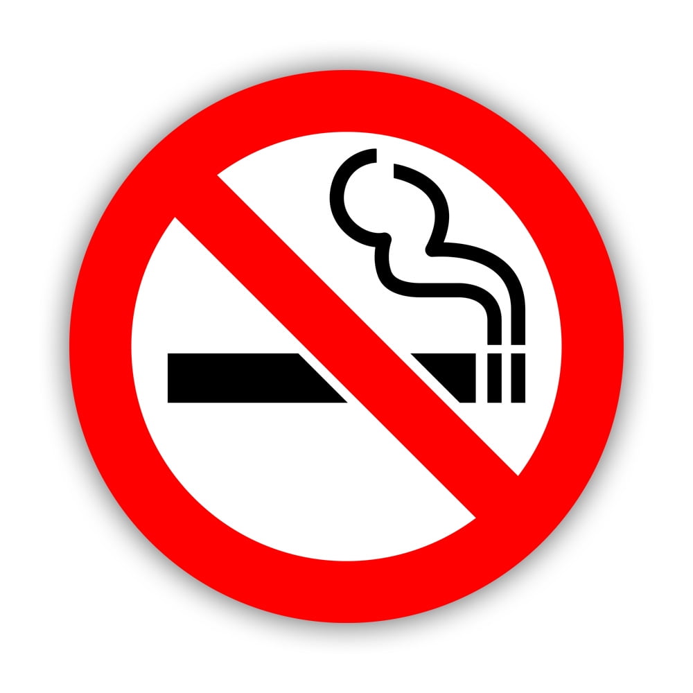No Smoking Sticker Decal - Self Adhesive Vinyl - Weatherproof - Made in ...