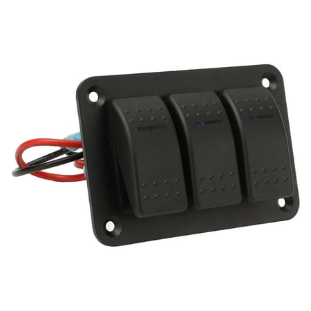 Loewten Rocker Switch Panel,3 Gang Rocker Switch Panel,3 Gang Rocker ...