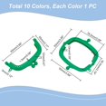 10Pcs 10 Colors Plastic Kiss Lock Purse Frames Purse Knitting ...