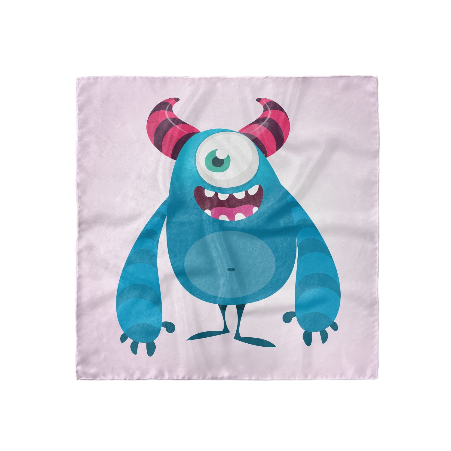 Ambesonne - Alien Head Scarf, Creature Smiling with Horns, Head Wrap, 3 ...