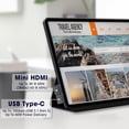 180 Degree Mini HDMI to HDMI 4K 60Hz Adapter U Shaped Mini HDMI Male to ...