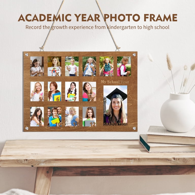 Kindergarten Through High School Frame Back To School 5x7 Wooden