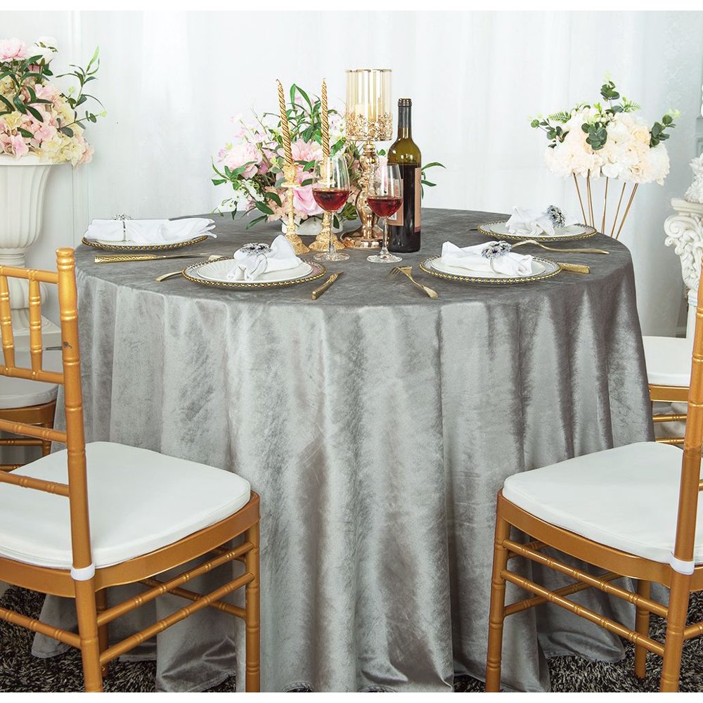 Wedding Linens Inc. Wholesale 108" Round Seamless Italian Velvet ...