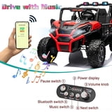 FINITO 24V Kids Ride On Car, 4WD UTV, EVA Wheels, Off-road Toy, Remote ...