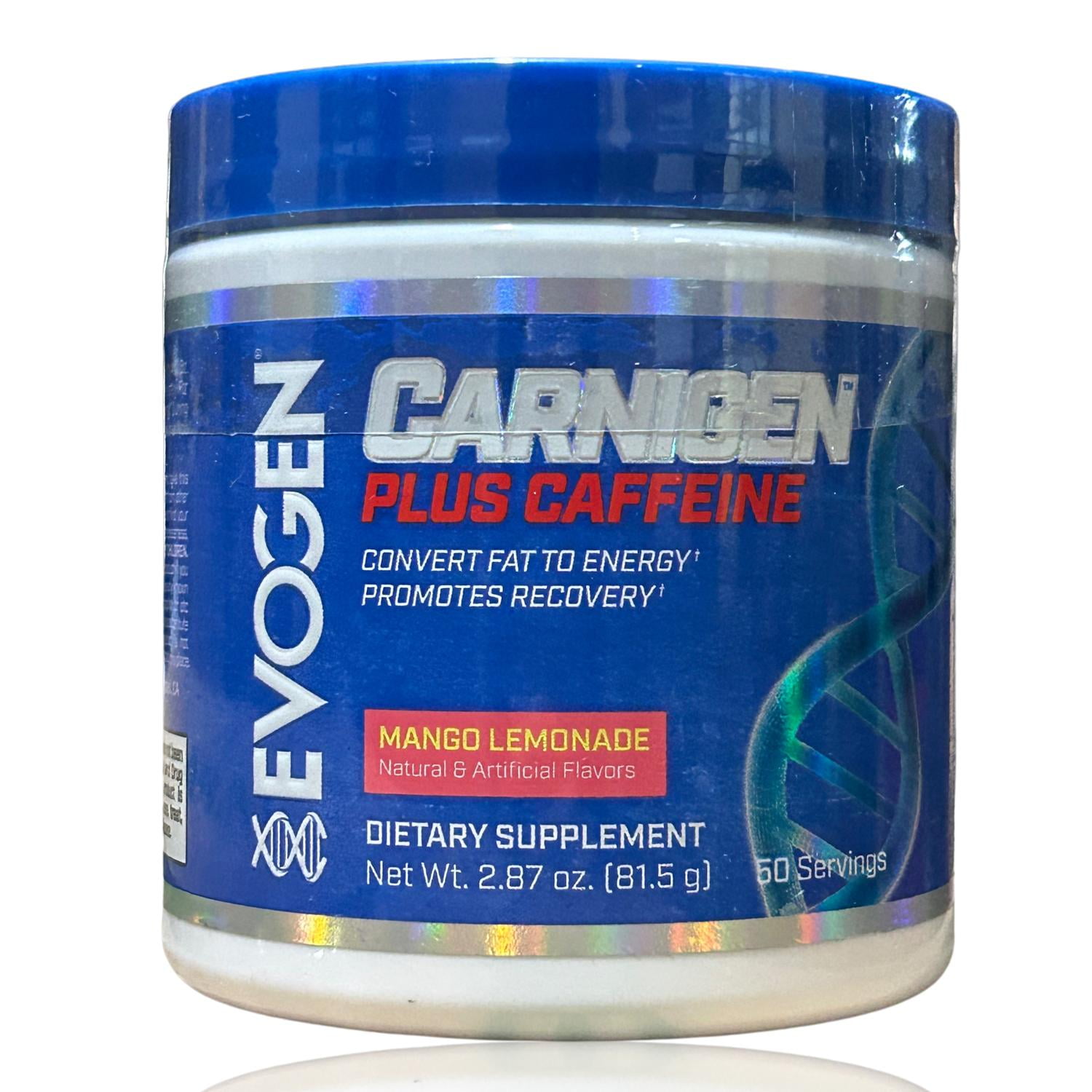Carnigen Plus Cafeina Limonada de Mango 50 serv. Evogen Evogen EVOGENCARNIGENMANGO50SERV ...