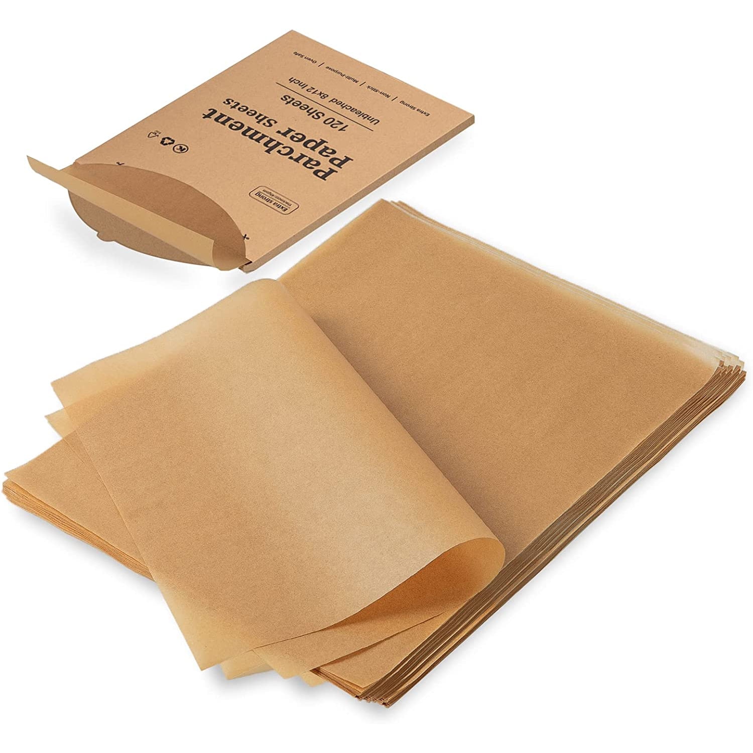 Katbite 120Pcs 8x12 inches Heavy Duty Parchment Paper Sheets for Baking ...