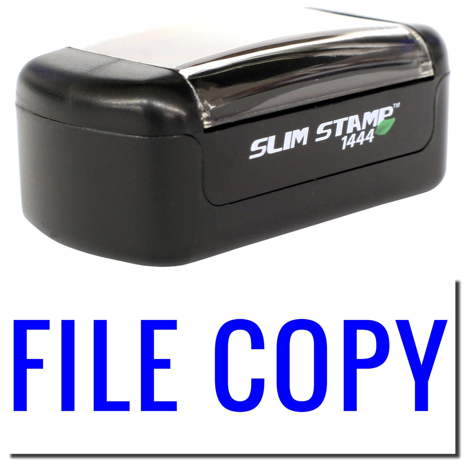 Slim Pre-Inked Narrow Font File Copy Stamp, Slim 1444, Ultra Slim ...