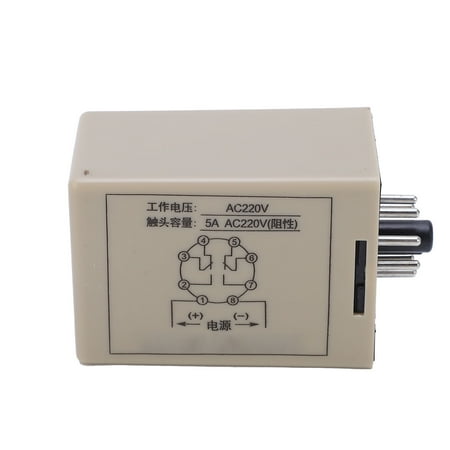 Time Relay, 8 Pin Time Delay Relay Flame Retardant 0.5S Infinite For ...