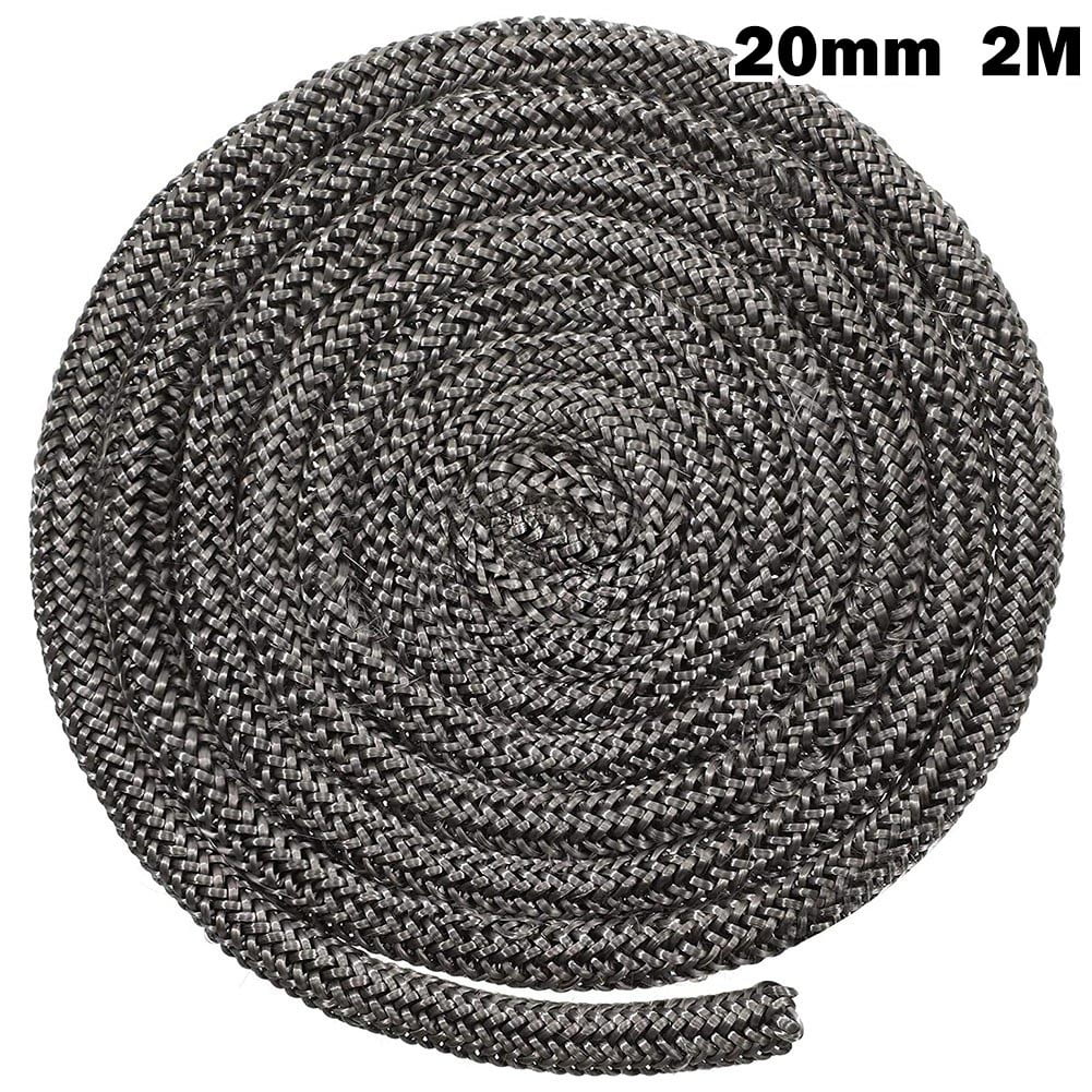 Black Stove/Fire Rope Wood Burning Stove 20mm 2m Length Log Burner Door ...