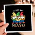3drose, Tree Colorful Gnomes or Dwarves with Maracas on Black. Artsy ...